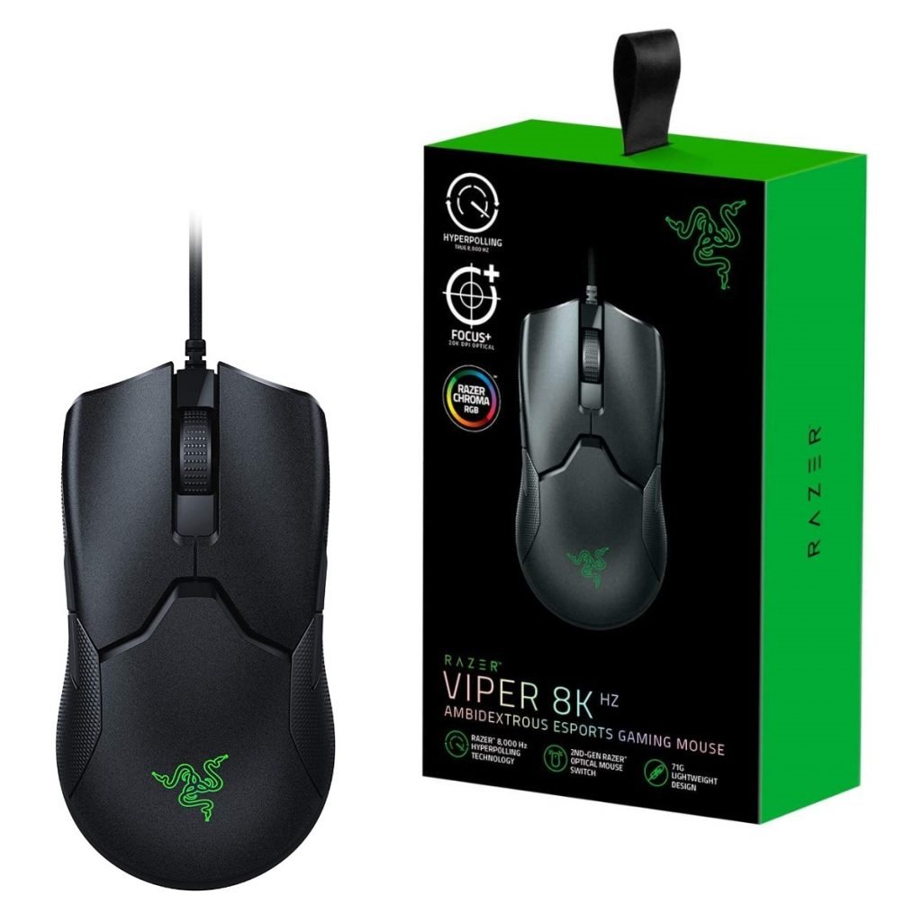 MOUSE RAZER VIPER 8KHZ AMBIDEXTROUS WIRED | AyP Computacion