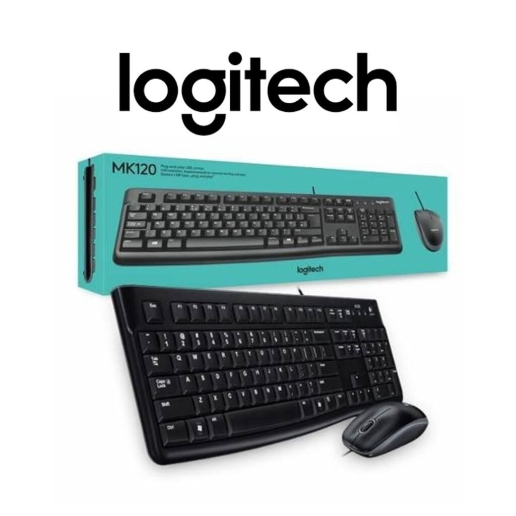 COMBO LOGITECH MK120 TECLADO Y MOUSE USB | AyP Computacion