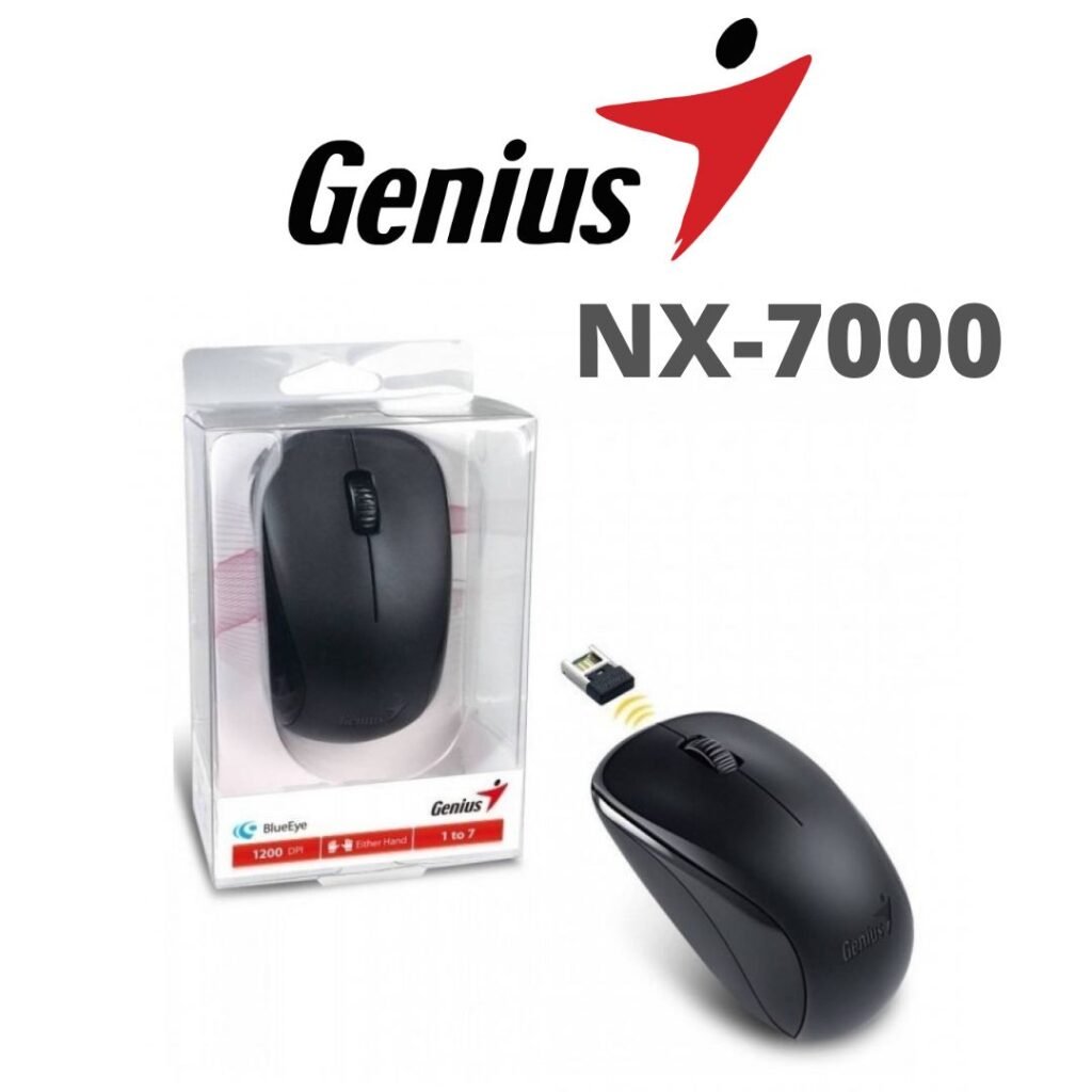 MOUSE GENIUS NX-7000 BLACK WIRELESS | AyP Computacion